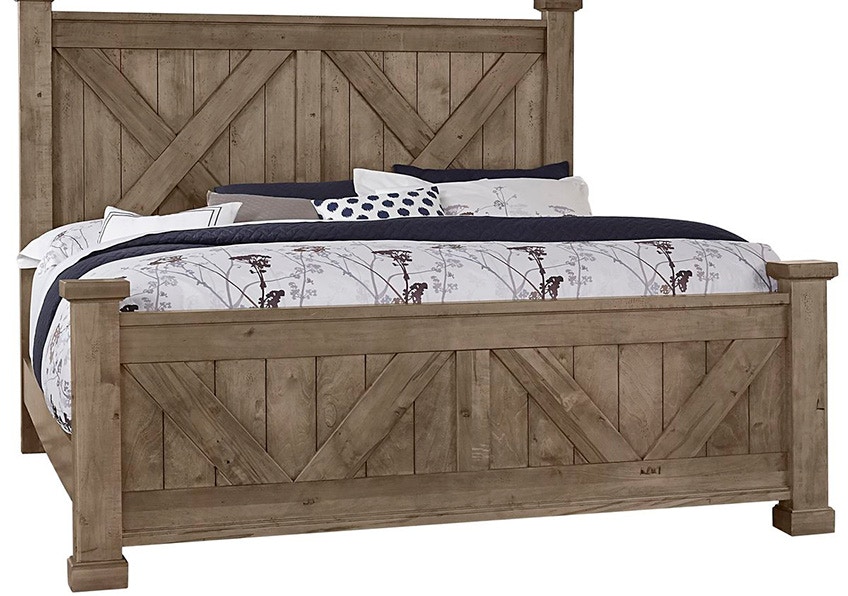 Cool Rustic King X Bed
